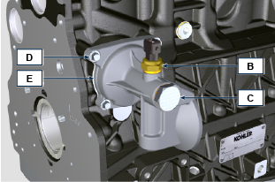 Crankcase oil filter - Lengthwise assembly