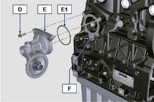 Crankcase oil filter - Lengthwise assembly