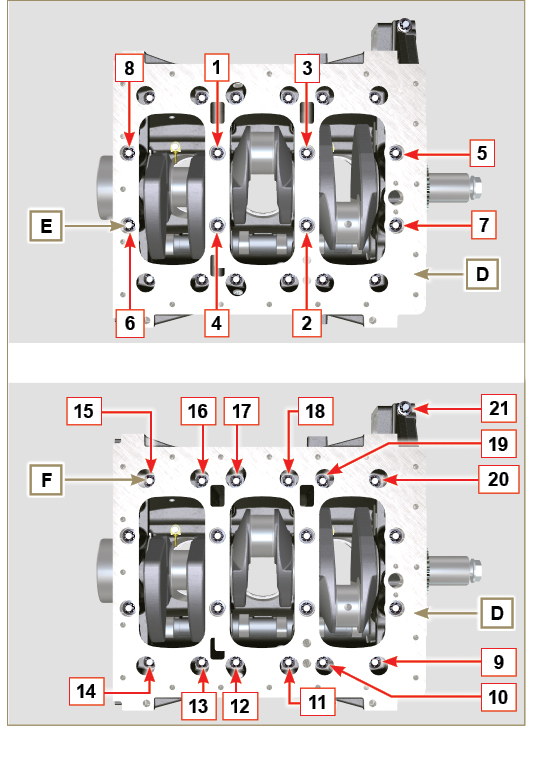 Engine block disassembly