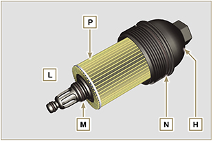Oil cooler unit and oil filter replacement