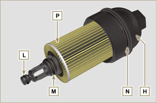 Oil cooler unit and oil filter replacement