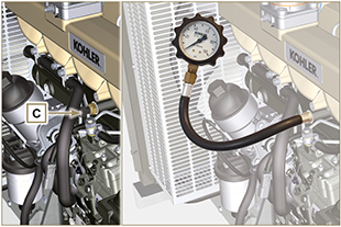 Oil pressure check